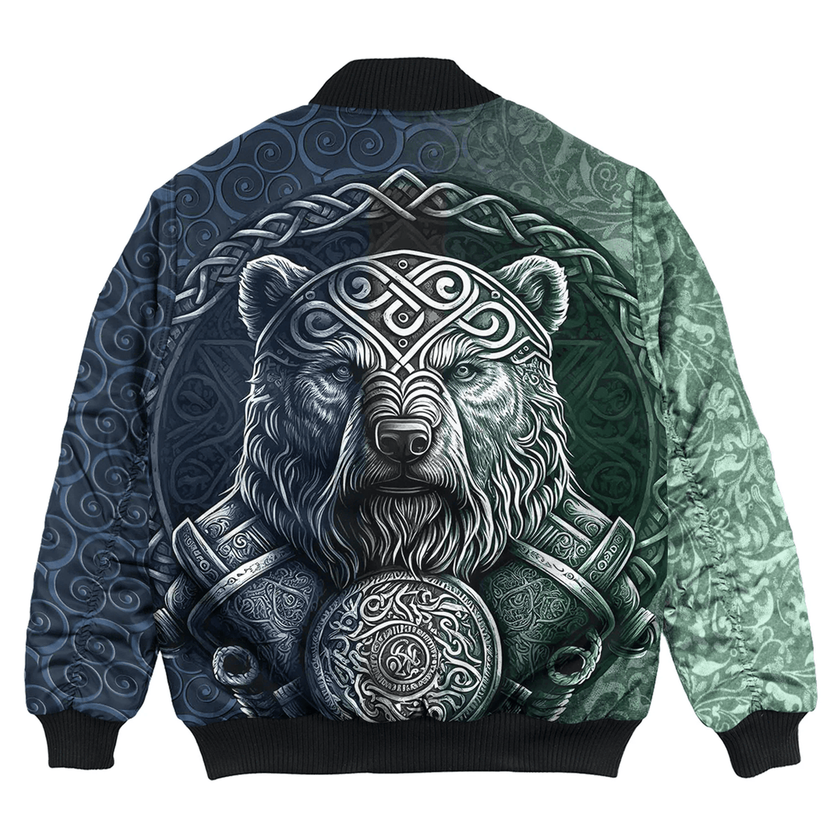 VikingStyle Clothing - Bomber Jackets - Bear Warrior Celtic Knot Style ...
