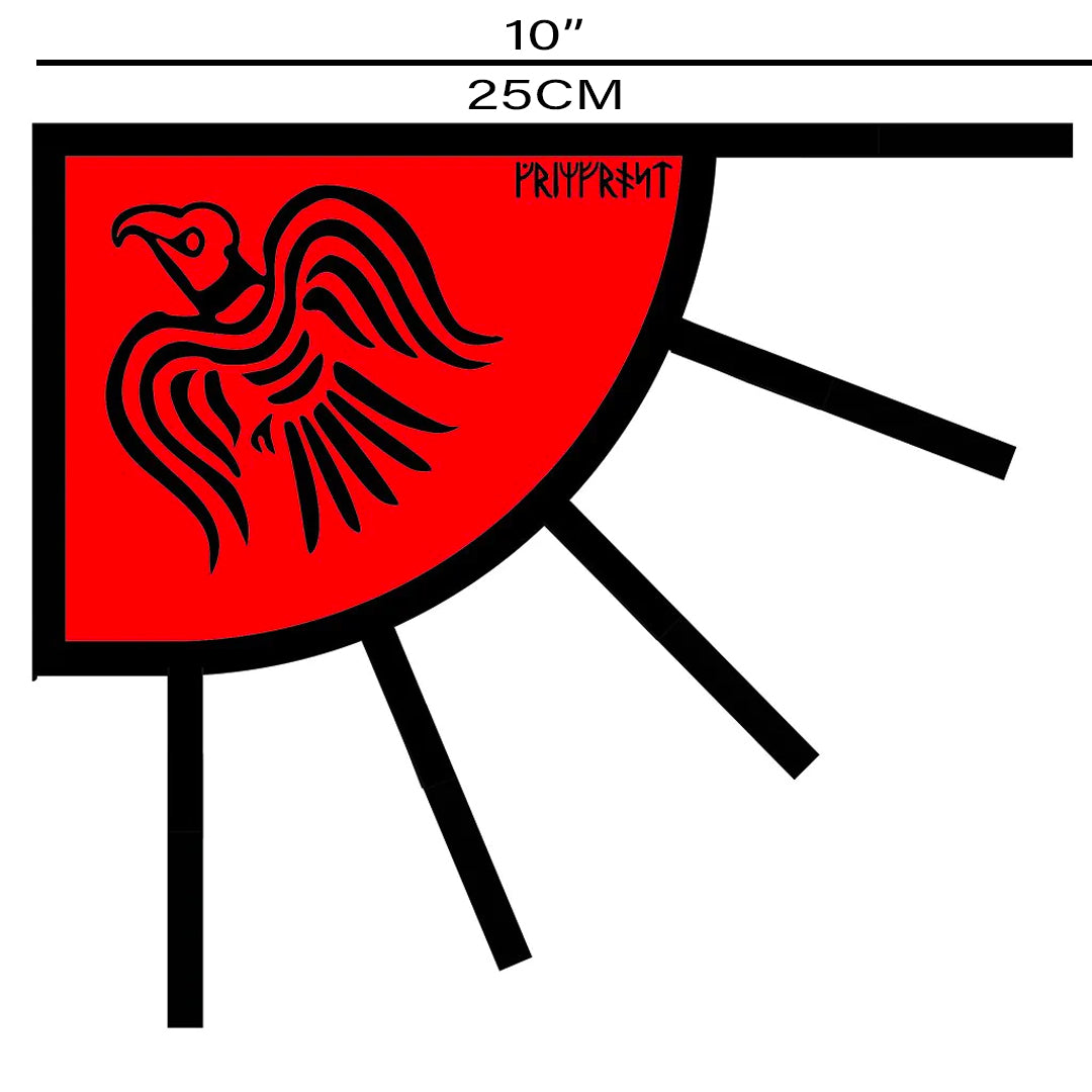 Viking Style - Raven Banner Great Heathen Army Flag A35