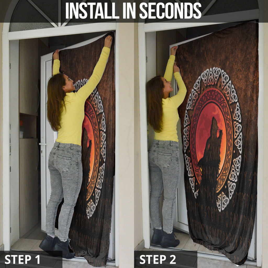 VikingStyle Door Sock - Fenrir Norse Wolf Son of Loki Door Sock A7 ...