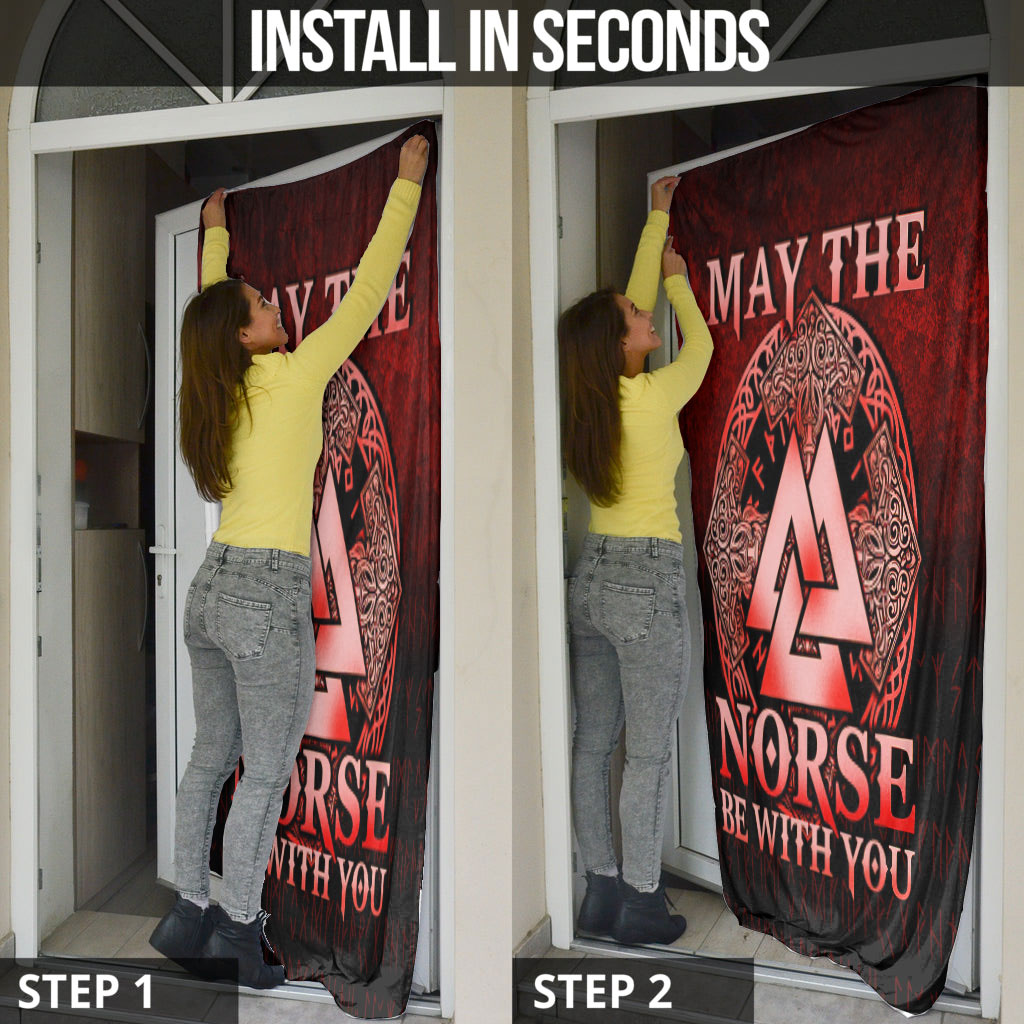 VikingStyle Door Sock - May The Norse Be With You Viking - Red Version ...