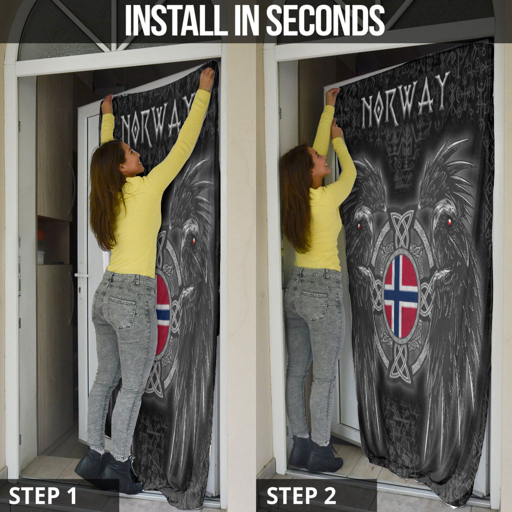 VikingStyle Door Sock - Norway Viking Raven Door Sock A95 – Viking Style