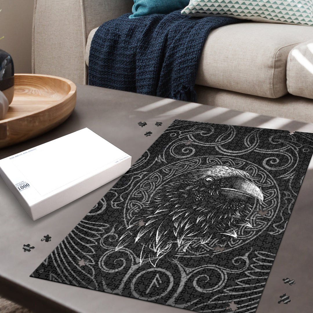 VikingStyle Jigsaw Puzzle - Raven Celtic Style Jigsaw Puzzle A35 ...
