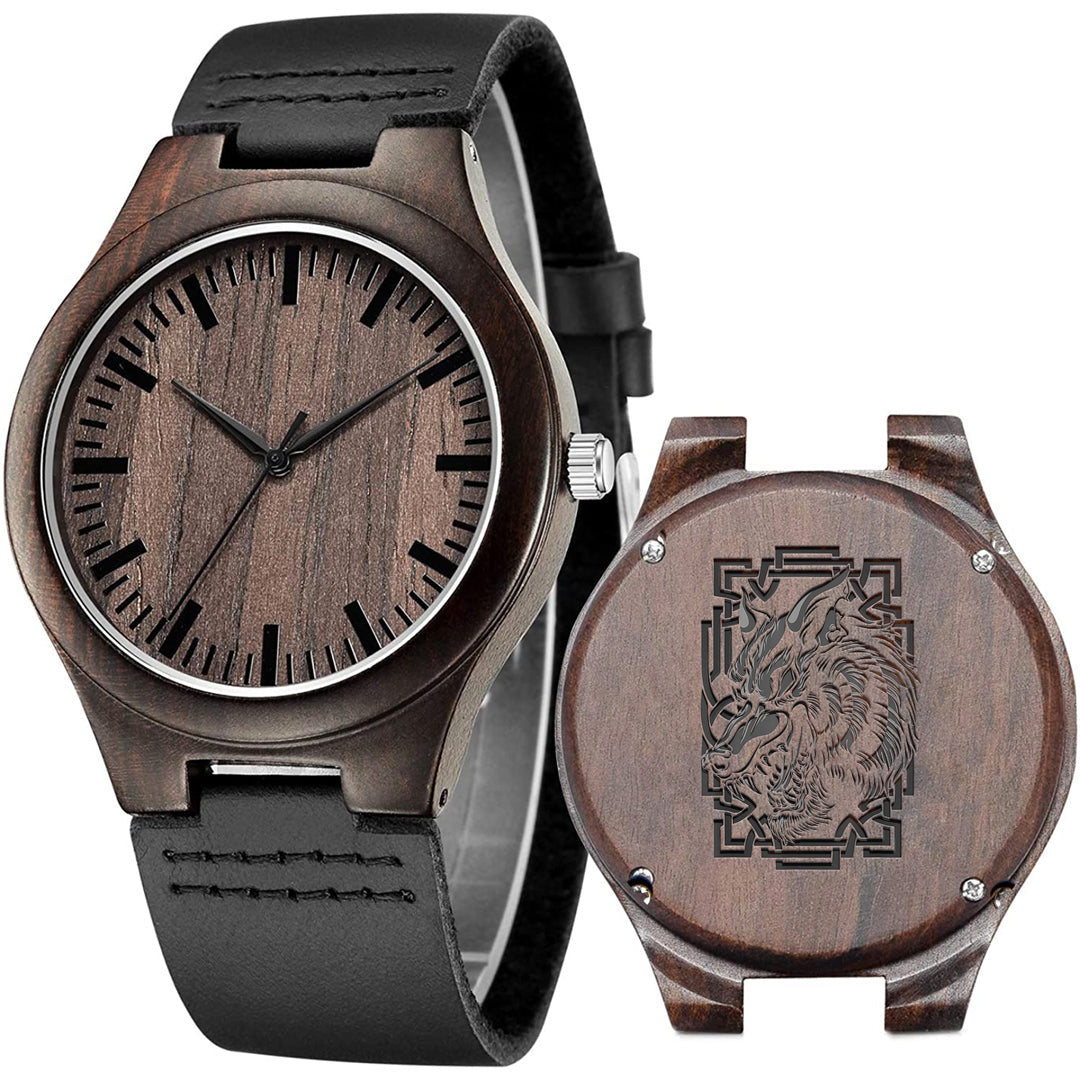 Viking Style Watch - Viking Age Fenrir Wolf Fenris Wolf Norse Mythology ...