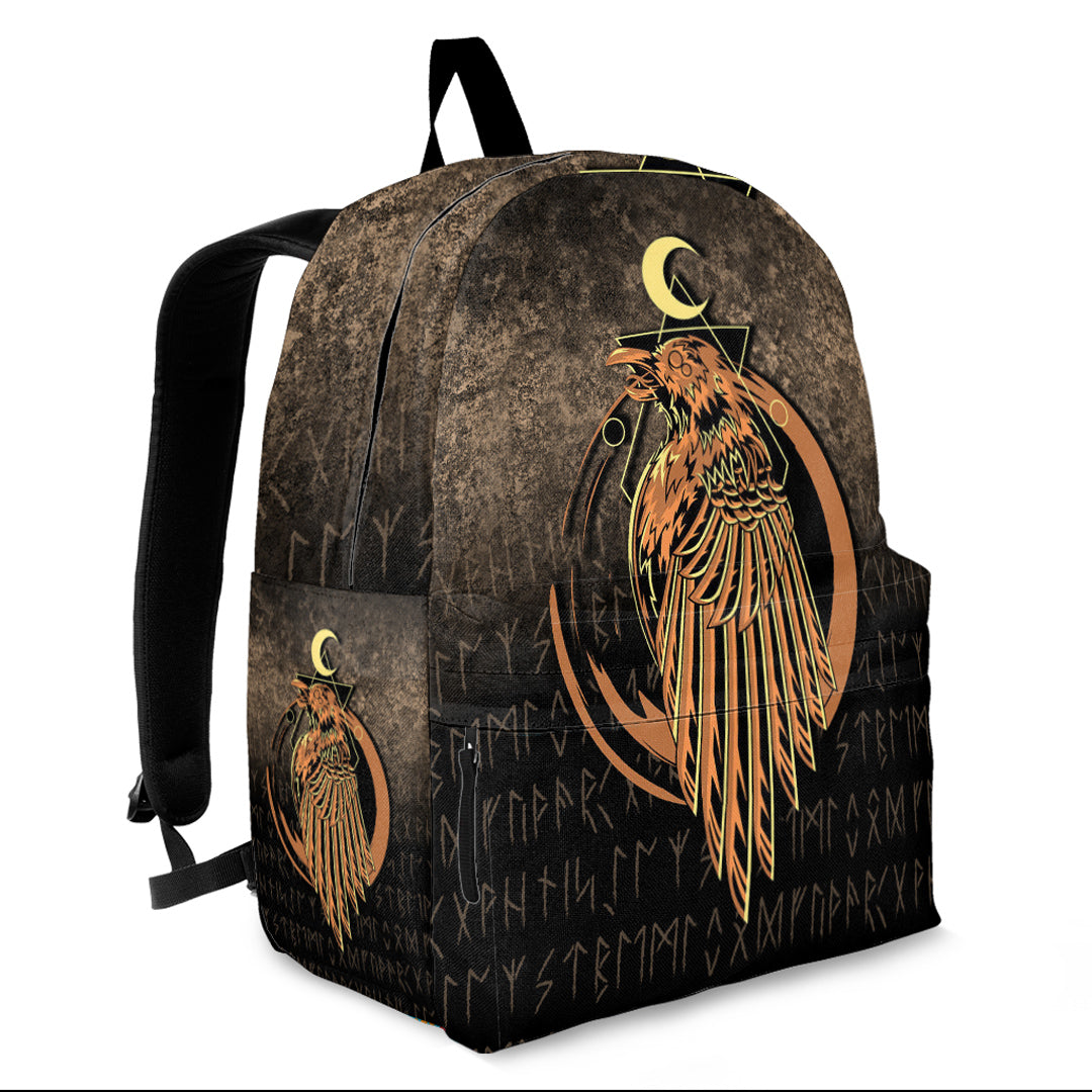 VikingStyle Backpack -Raven Viking Warrior Valhalla Norse Backpack A7 ...