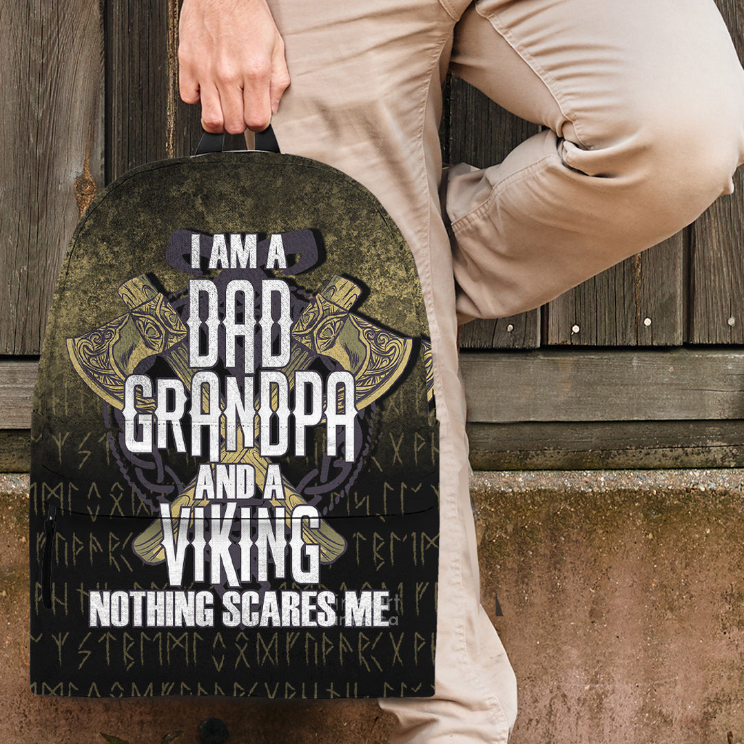 VikingStyle Backpack - Dad Viking Fathers Day Warrior Backpack A7 ...