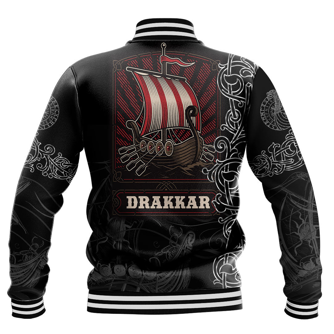 VikingStyle Clothing - Viking Drakkar War Ship Baseball Jackets A7 ...