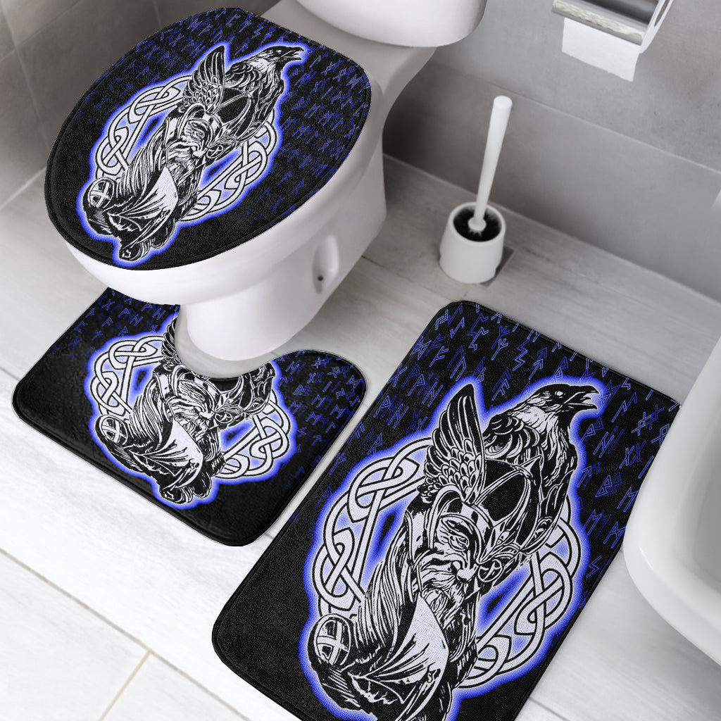VikingStyle Bathroom Set -Odin Raven Viking Set Blue Bathroom Set A95 ...