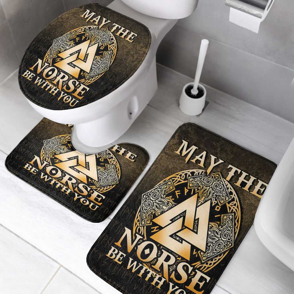 VikingStyle Bathroom Set - May The Norse Be With You Viking - Gold Ver ...