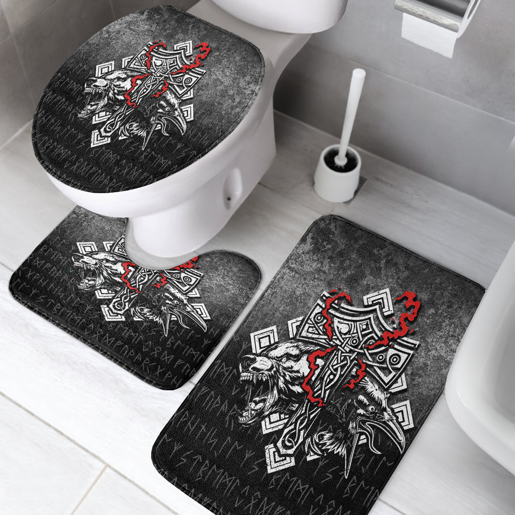 VikingStyle Bathroom Set - Thor-Hammer-Mjolnir-Rune-Protection-Odin-Ra ...
