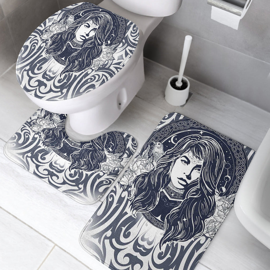 VikingStyle Bathroom Set - Celtic Wicca Sorceress Bathroom Set A35 ...