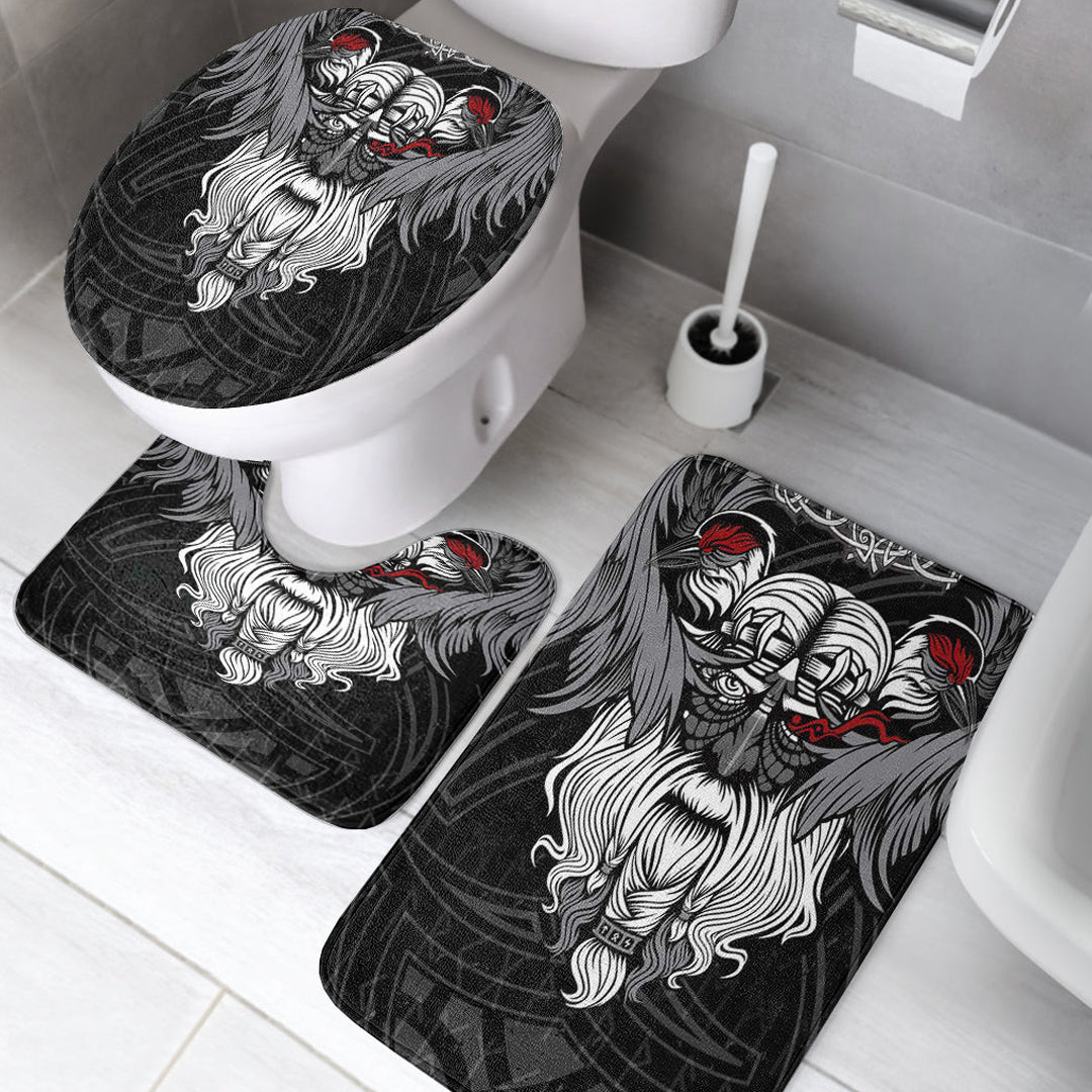 VikingStyle Bathroom Set - God Odin and His Raven Bathroom Set A94 ...