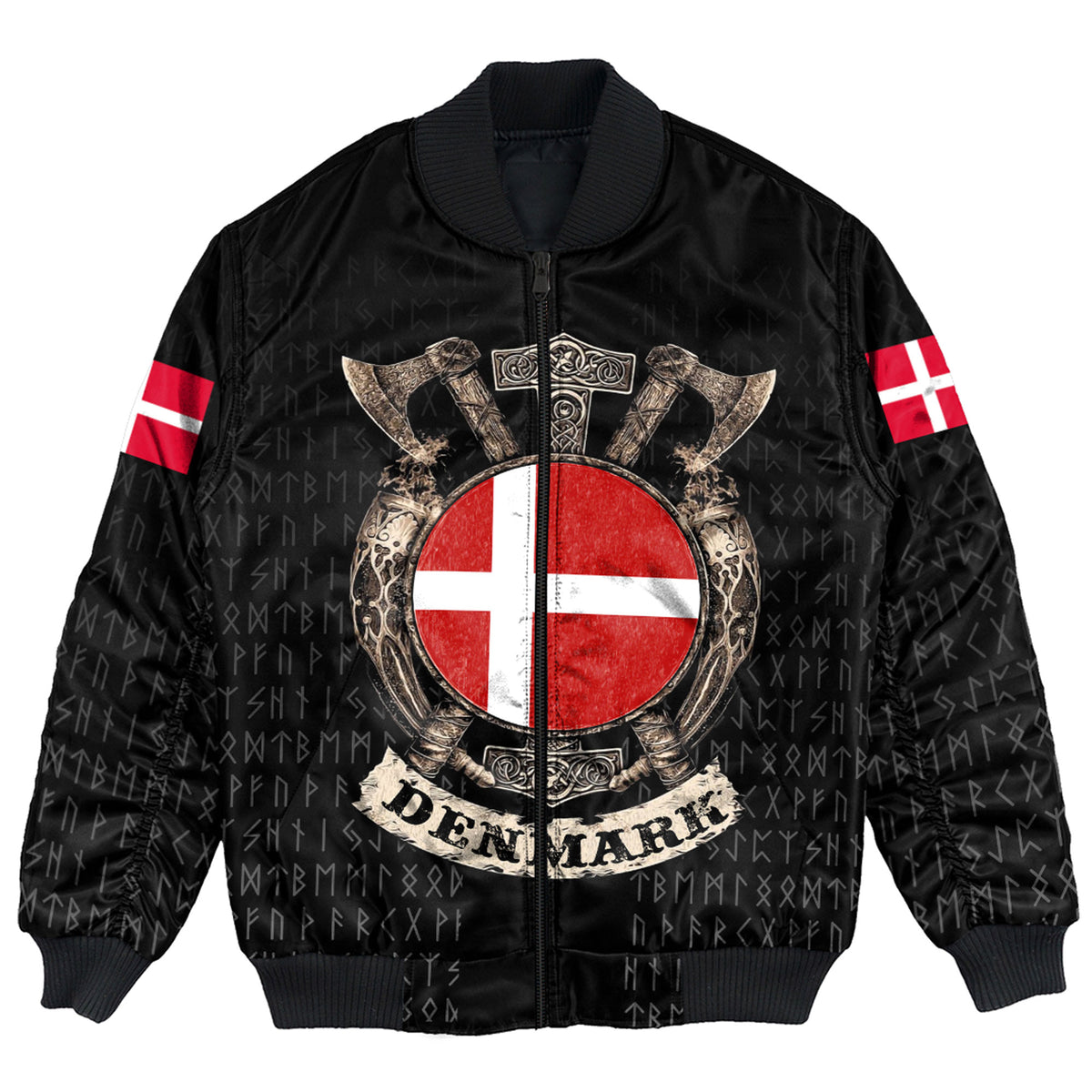 VikingStyle Clothing -Viking Denmark Shield Bomber Jackets A31 – Viking ...