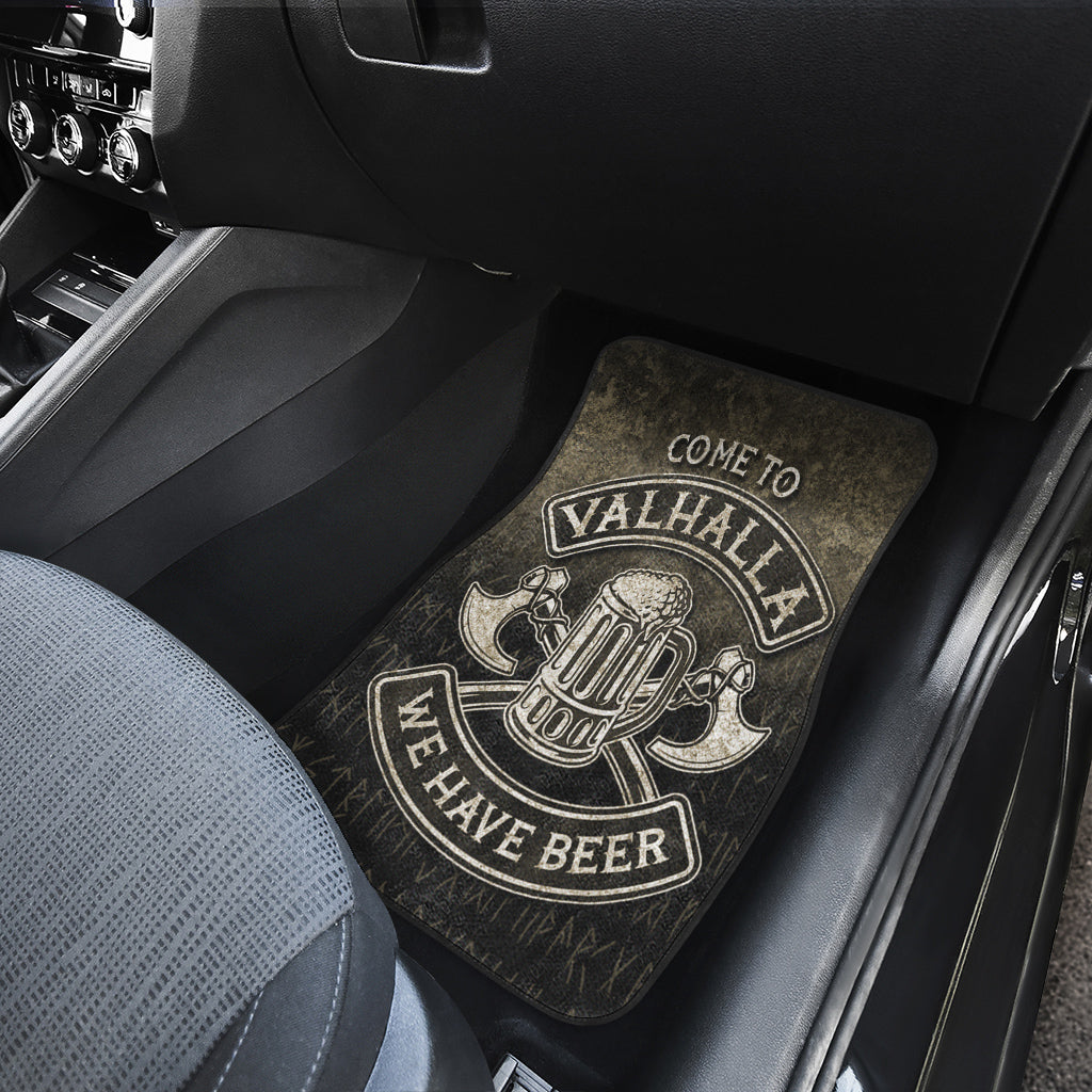 VikingStyle Front And Back Car Mats - Cute Victory Or Valhalla Shield ...