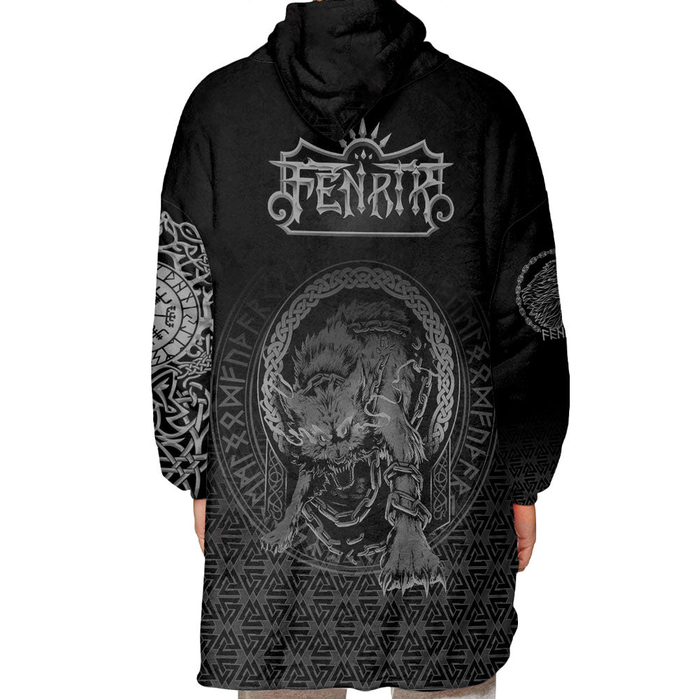 Viking Style - Viking Fenrir Norse 3D Tattoo Snug Hoodie A31