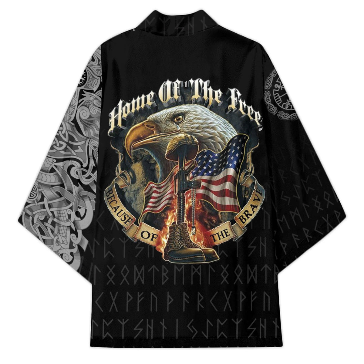 VikingStyle Clothing - Kimono - The Raven Of Odin Tattoo Veteran Army ...