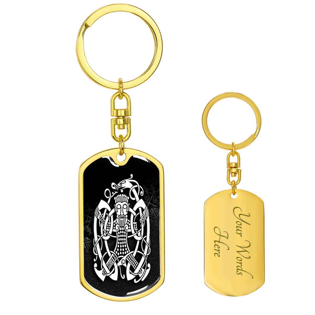 Viking Style Dog Tag - Norse God Loki Dog Tag A35