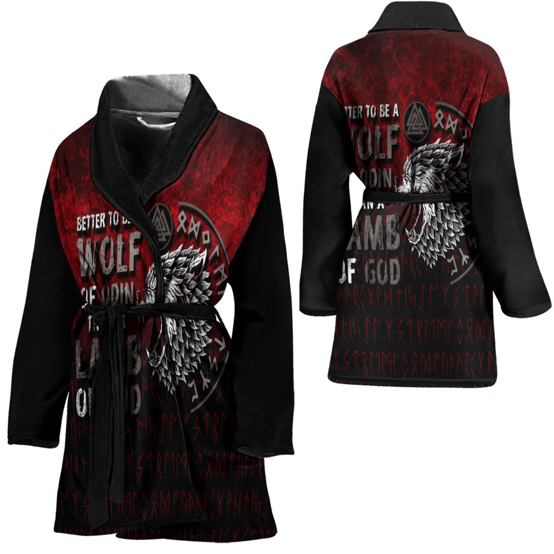 VikingStyle Bathrobe - Odin Prayer Nordic Viking Mythology Believer ...