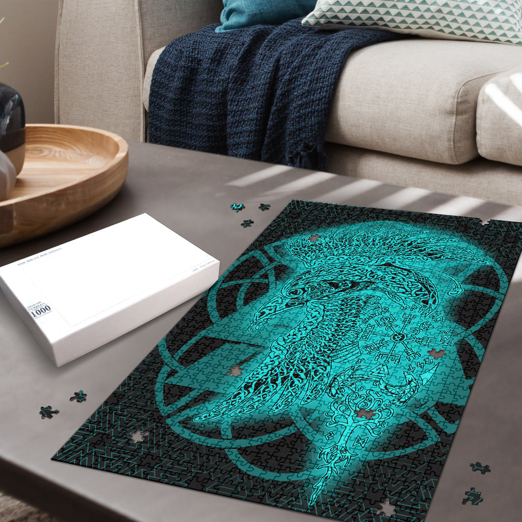 VikingStyle Jigsaw Puzzle - Raven Valknut Viking Homeset Jigsaw Puzzle ...