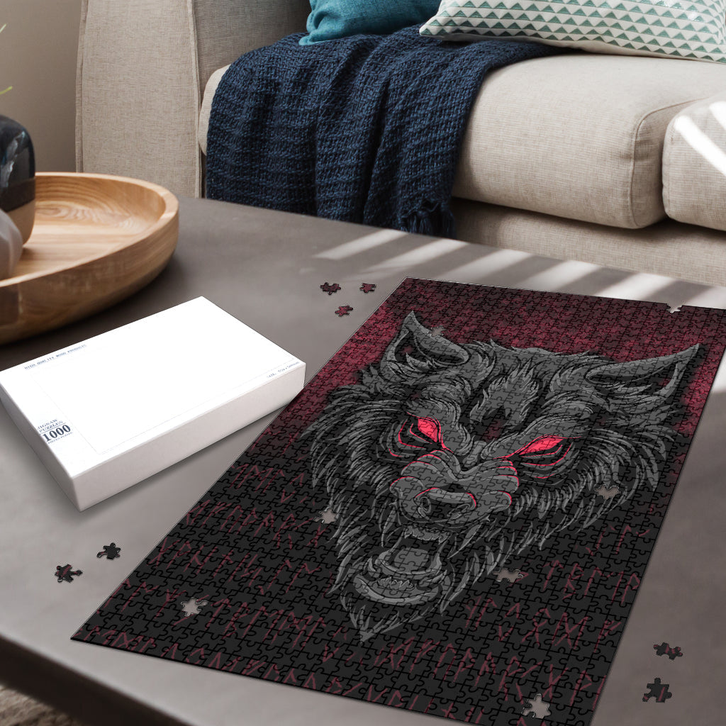 VikingStyle Jigsaw Puzzle - Fenrir-Wolf---Viking-Symbol---Norse-Mythol ...