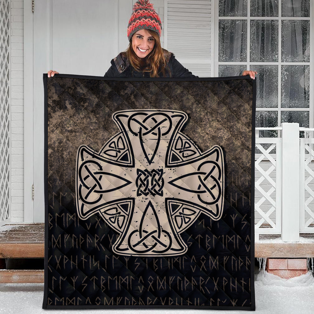 VikingStyle Quilt - Celtic Symbol Norse Mythology Valhalla Quilt A7 ...