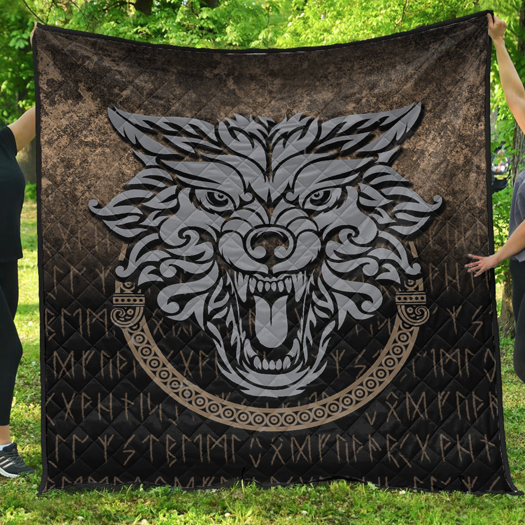 VikingStyle Quilt - Norse Pagan Viking Wolf Quilt A7 – Viking Style