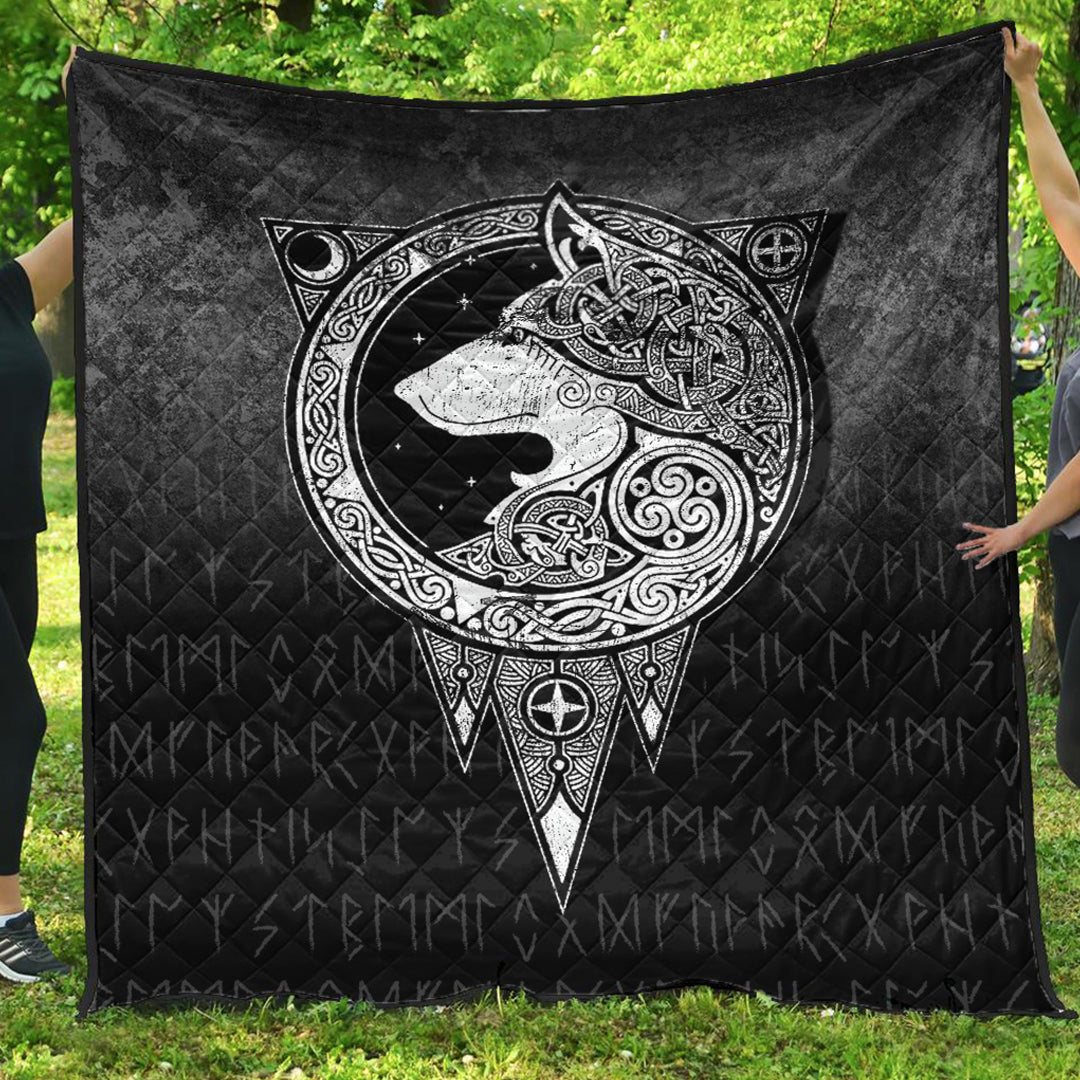 VikingStyle Quilt - Viking Norse Wolf Quilt A7 – Viking Style