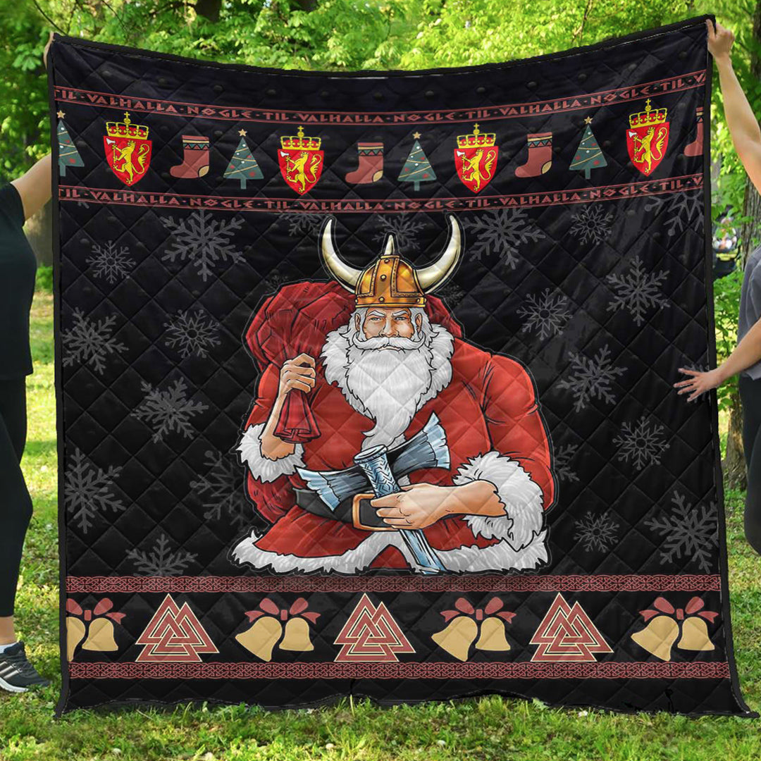 VikingStyle Quilt -Norway Santa Viking Quilt A94 – Viking Style