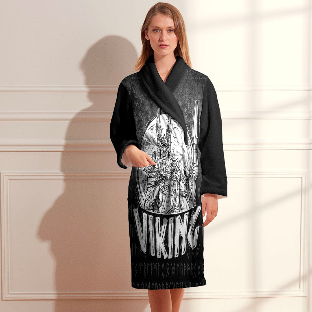 VikingStyle Bathrobe - Viking Odin Mythology Bath Robe A7 | VikingStyle ...