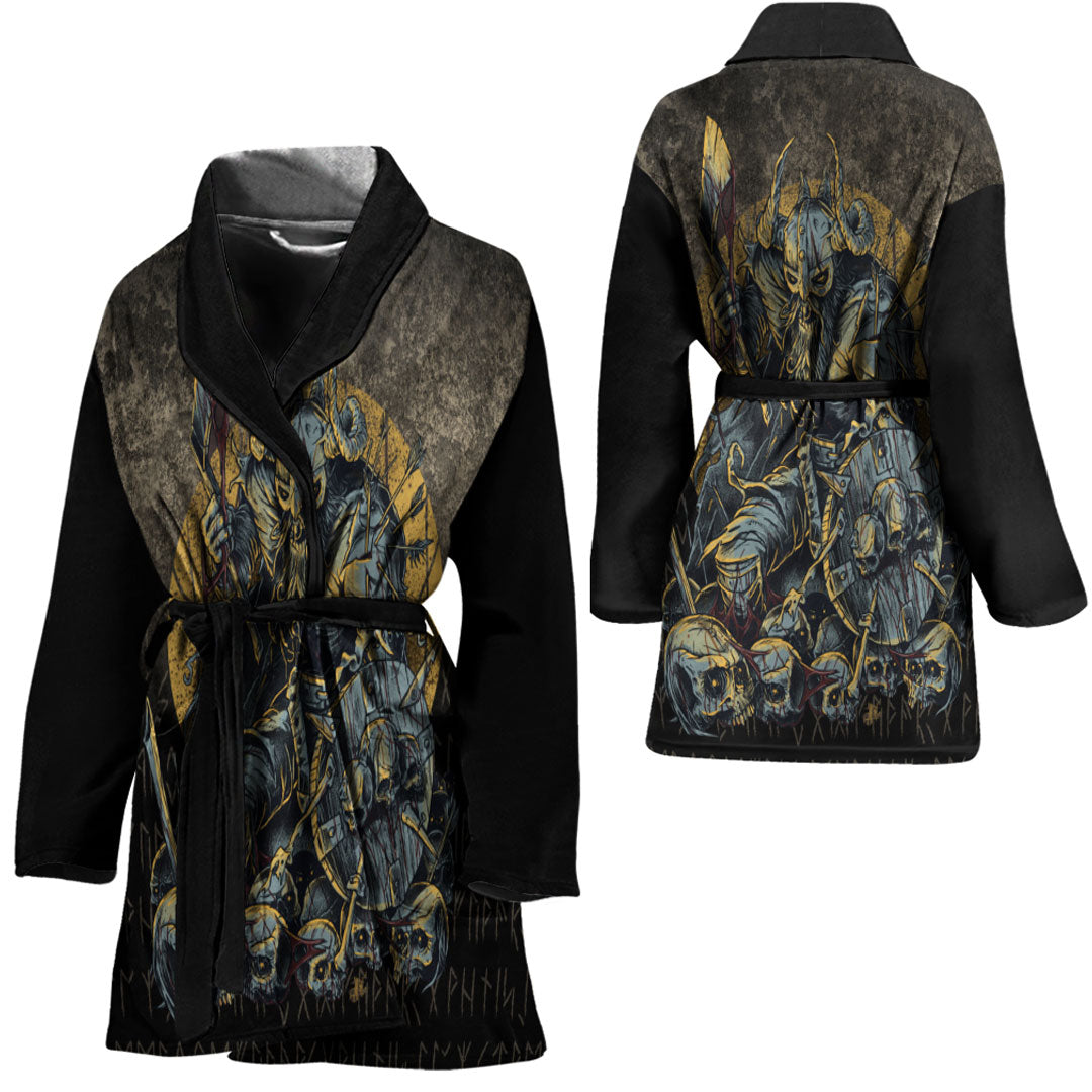 VikingStyle Bathrobe - Viking Warrior With Skulls Bath Robe A7 ...