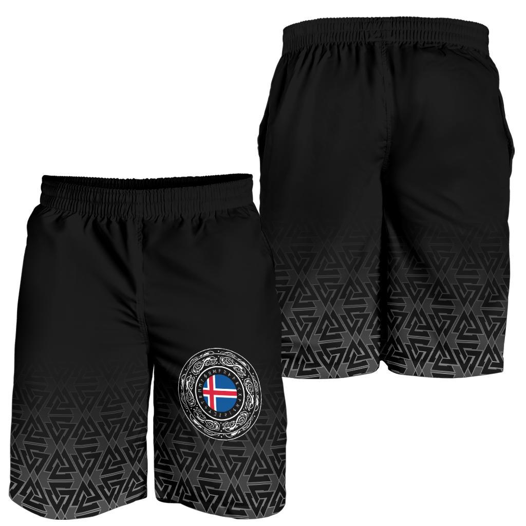 Viking Men's Shorts - Iceland Coat Of Arms | High Quality | Shipping ...