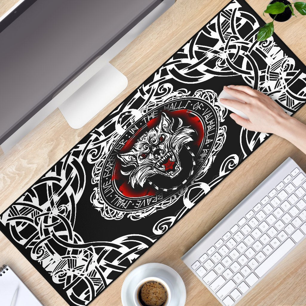 Viking Style Mouse Mat , Fenrir Wolf | High Quality | Shipping Worldwide